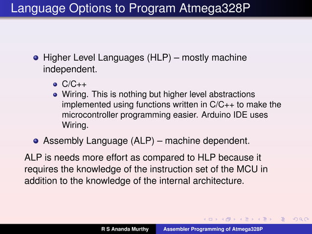 L10 assembly-language-programming-of-atmega328 p | PDF | Programming Languages | Computing