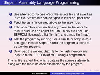 L10 assembly-language-programming-of-atmega328 p | PDF