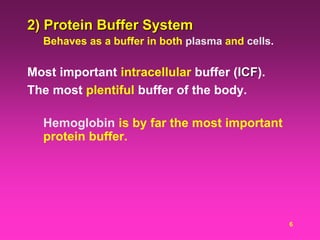 L10- Buffer systems.ppt | Lung and Respiratory Health | Diseases and ...