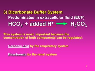 L10- Buffer systems.ppt | Lung and Respiratory Health | Diseases and Conditions