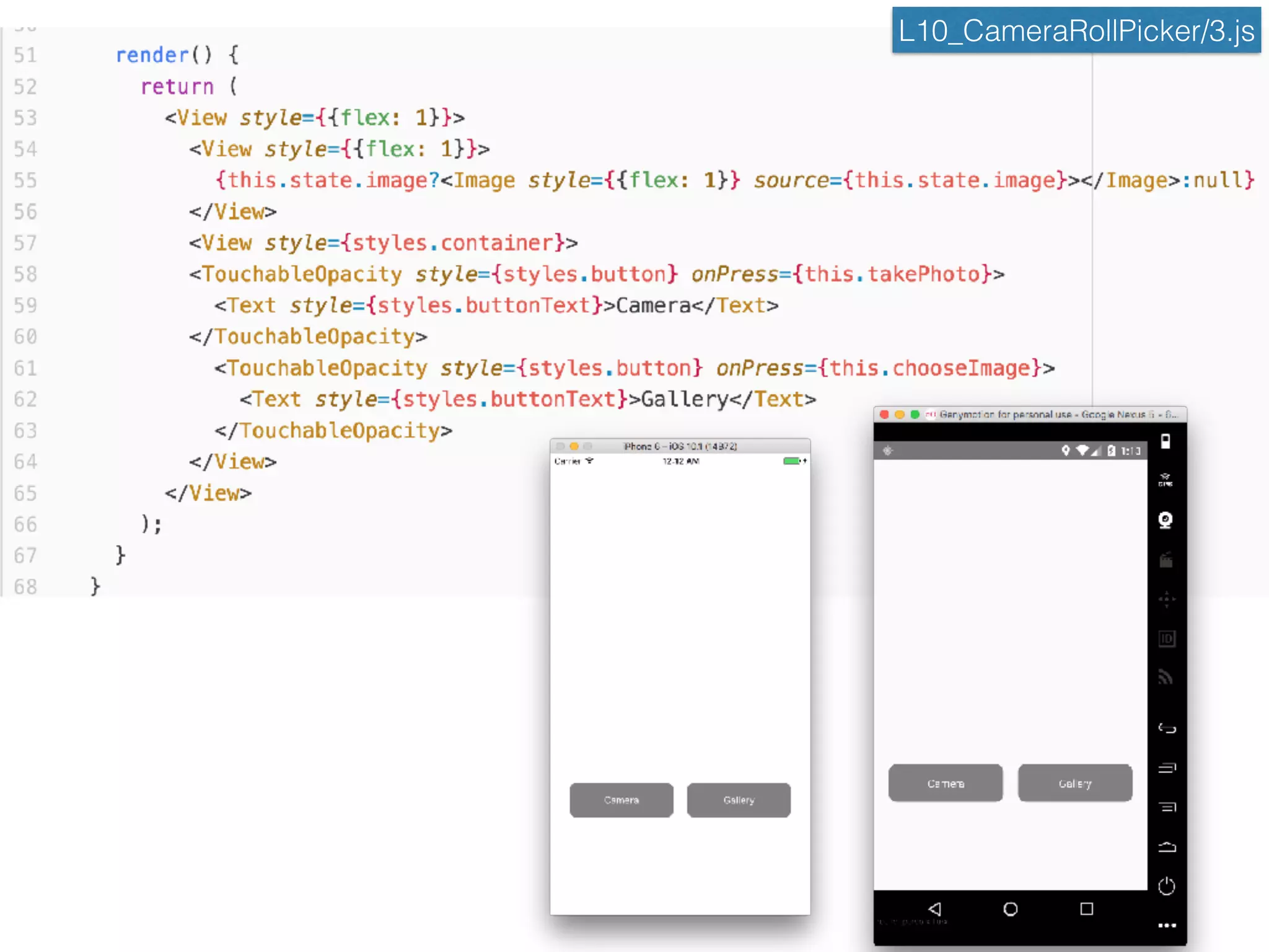 [React-Native Tutorial 10] Camera Roll / Gallery / Camera / Native ...
