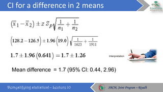 Confidence intervals: Types and calculations | PDF