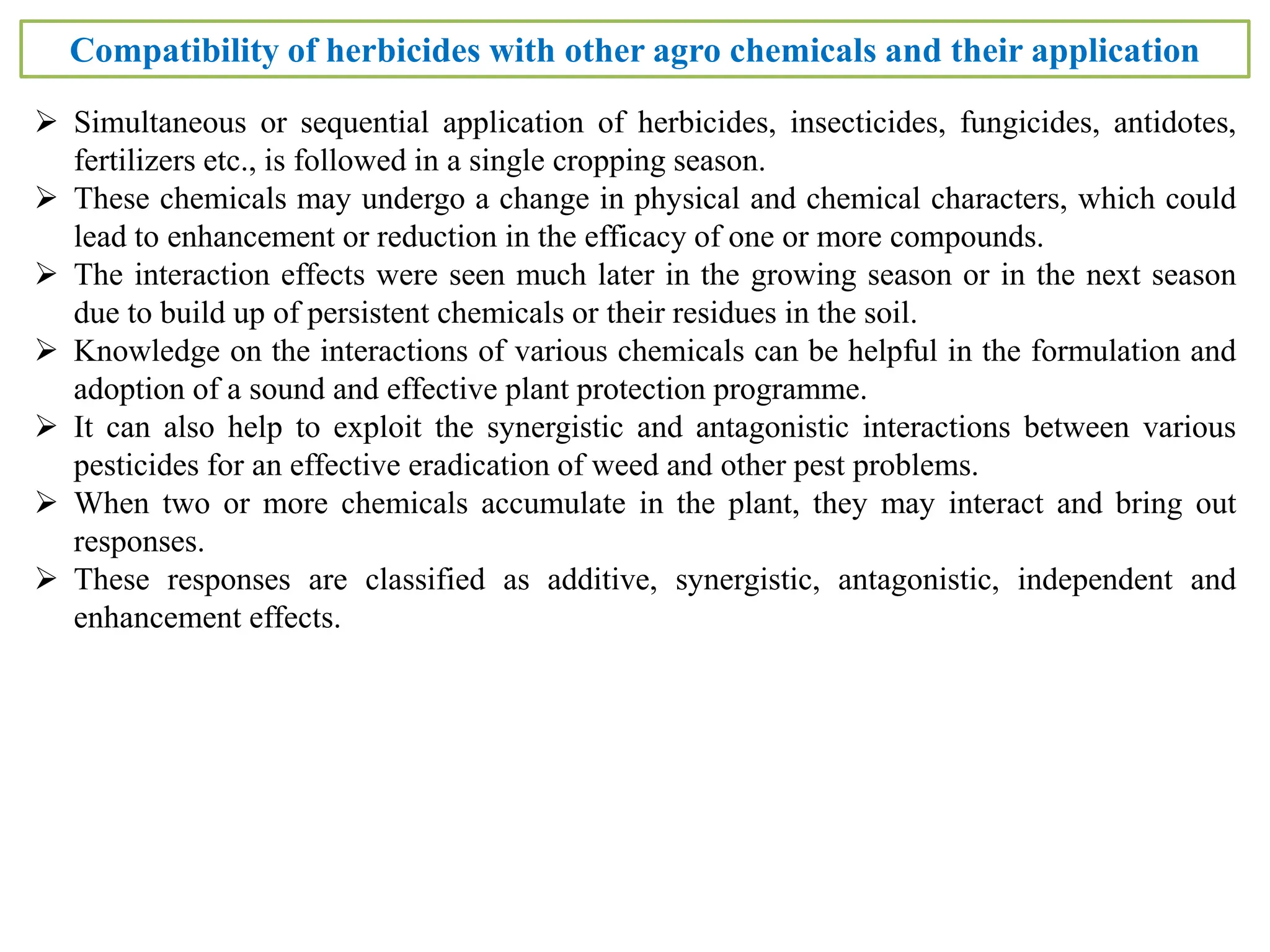 L10 - Herbicide Mixture and Utility in Agriculture, Herbicide ...