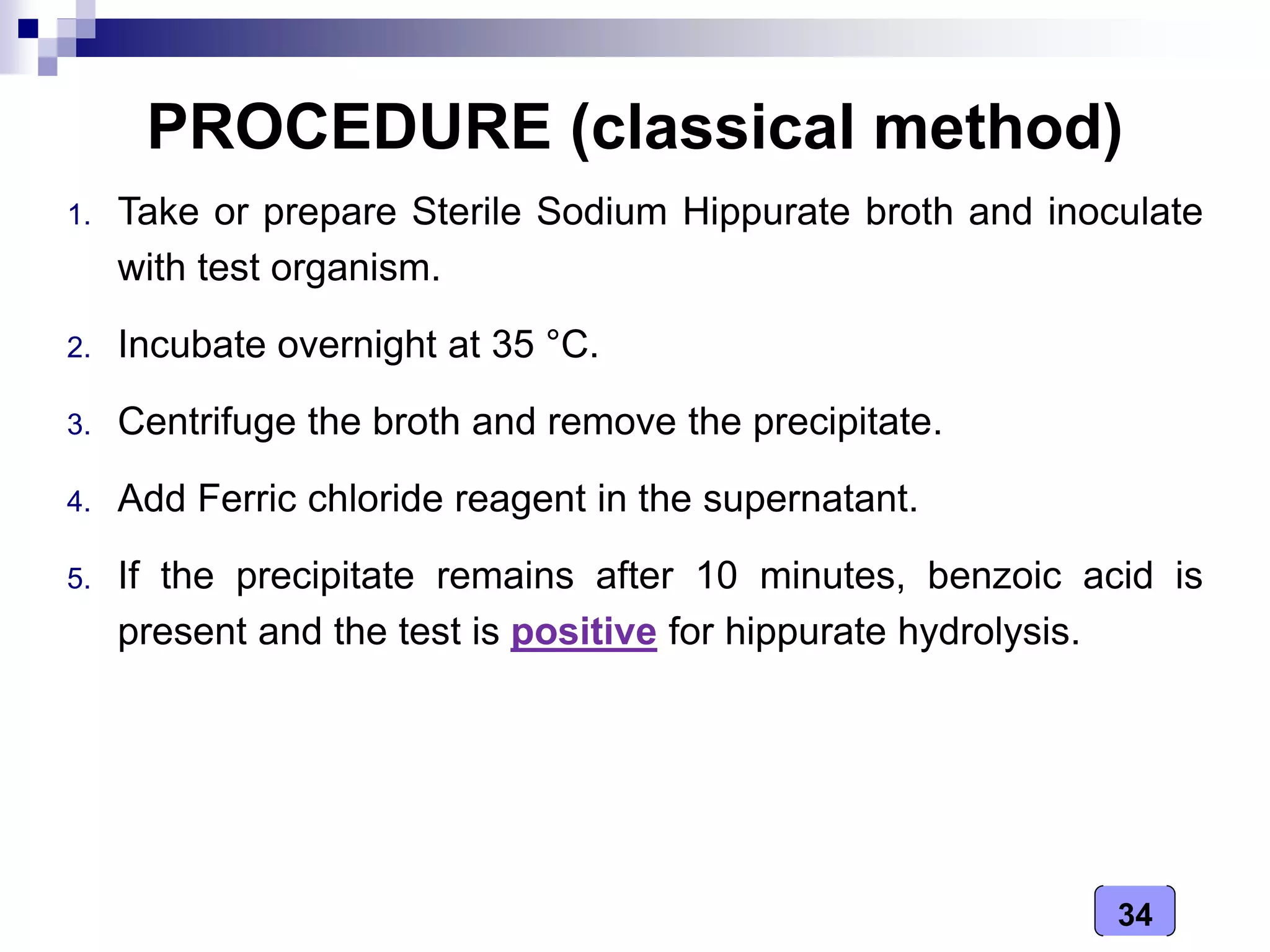 Medical Microbiology Laboratory (biochemical tests - i) | PDF