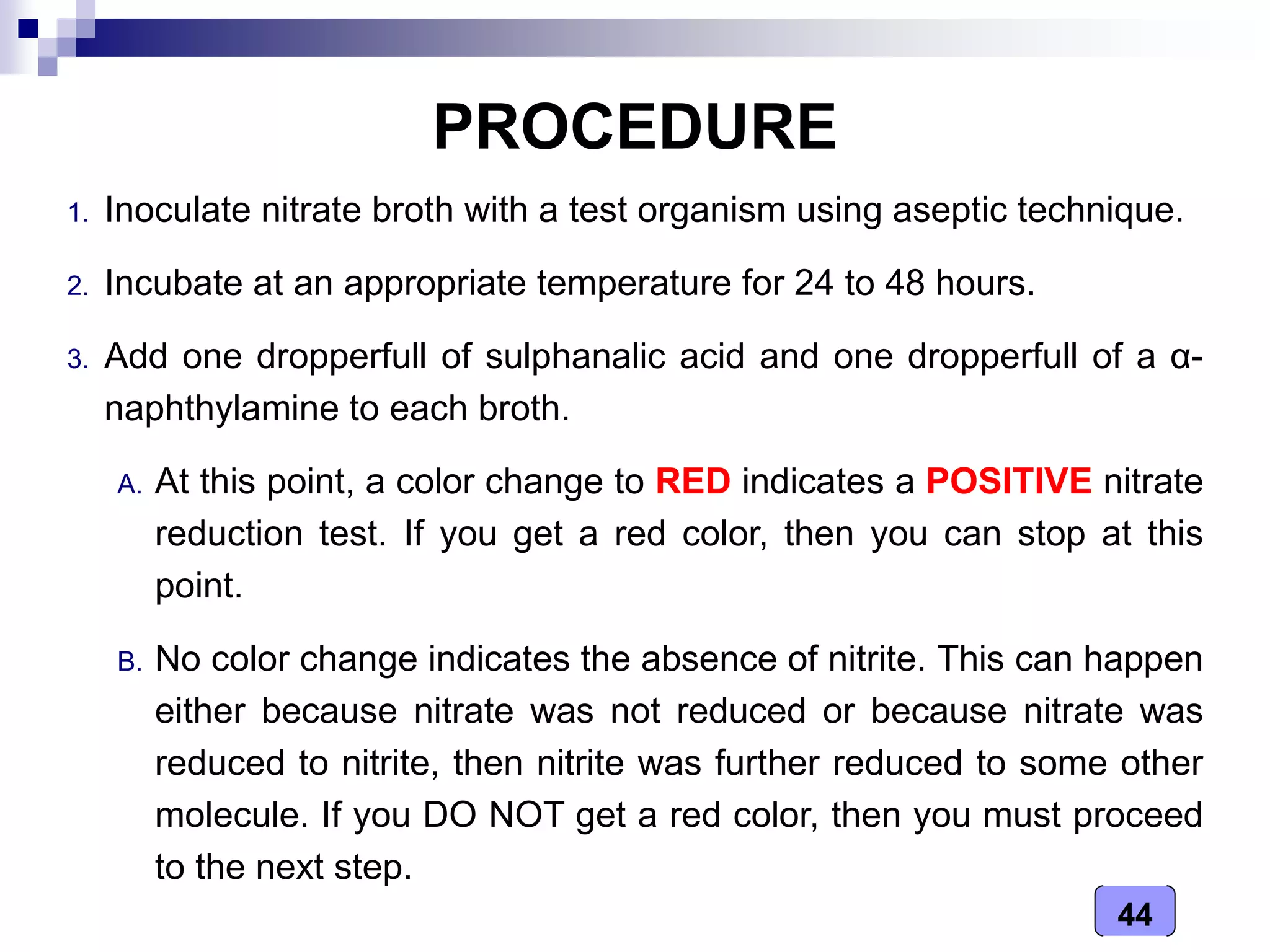 Medical Microbiology Laboratory (biochemical tests - i) | PDF