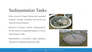 L10 -PRELIMIARY AND PRIMARY TREATMENT OF SEWAGE.pptx