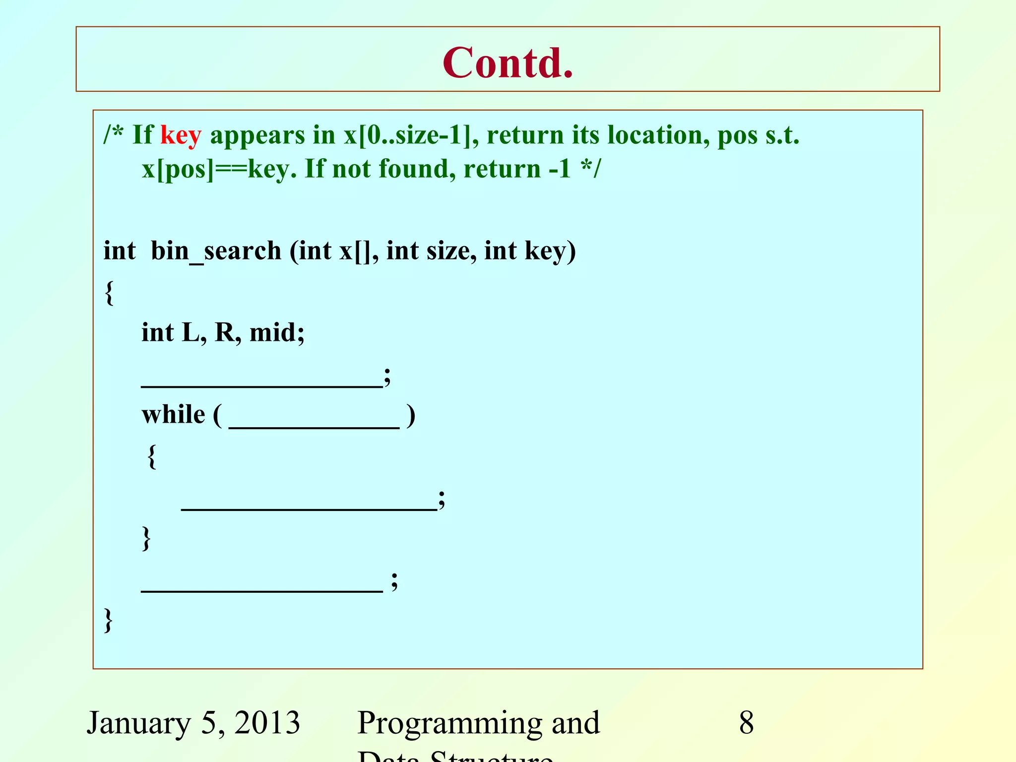L10 sorting-searching | PPT