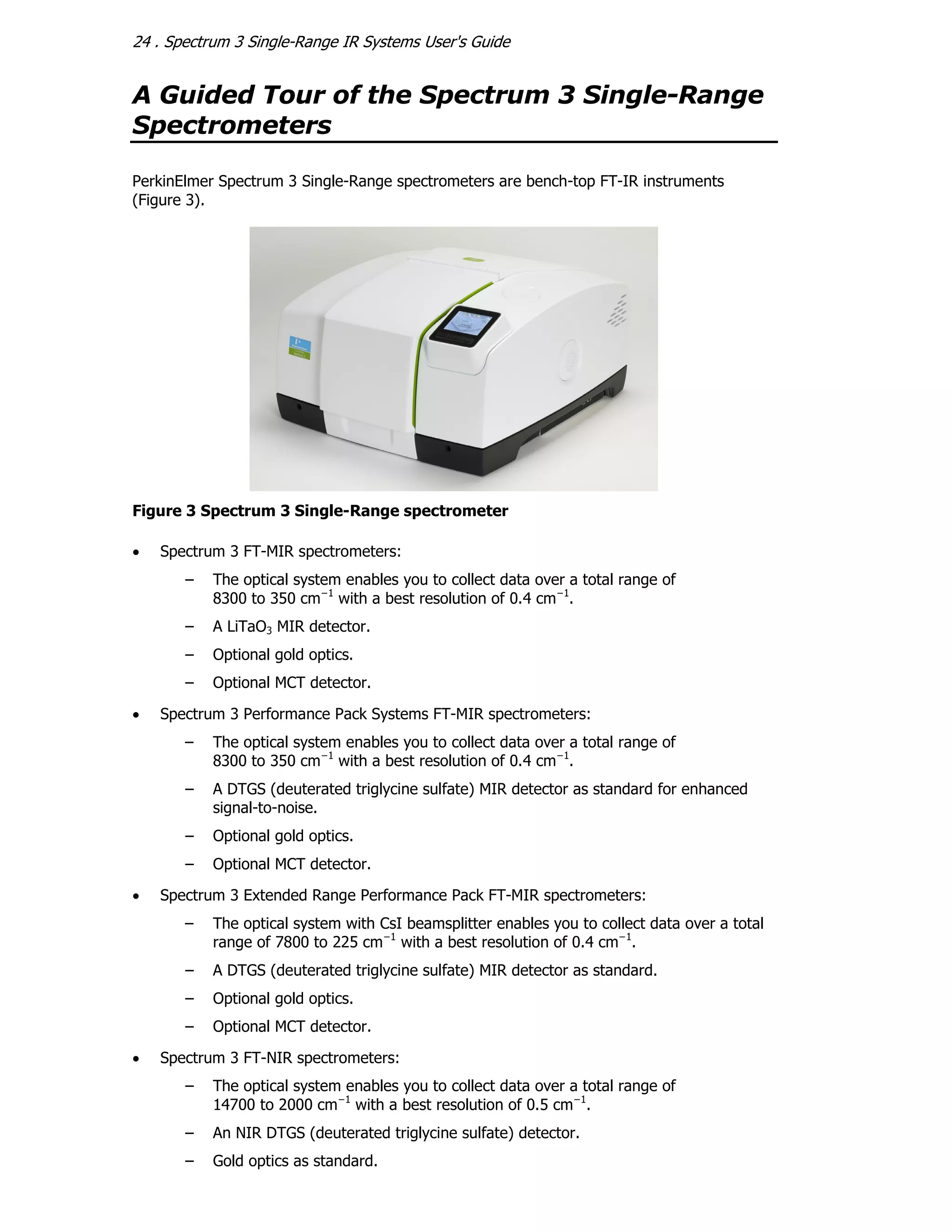 L1050110 spectrum 3 single-range user's guide en-us | PDF