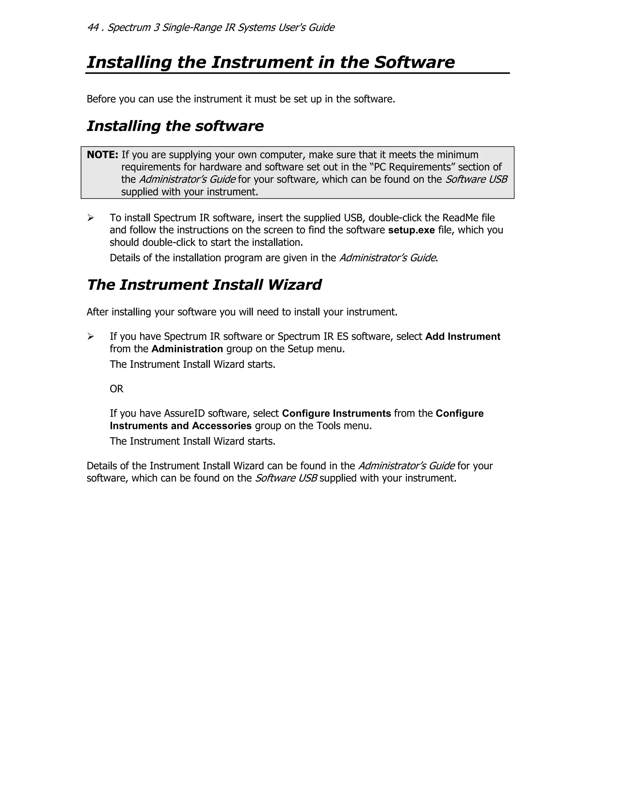 L1050110 spectrum 3 single-range user's guide en-us | PDF