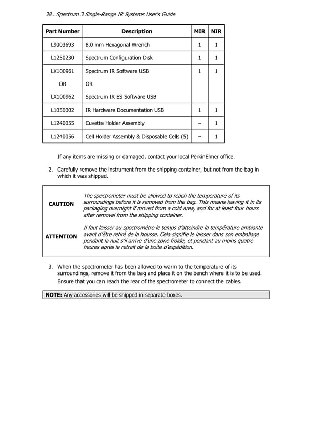 L1050110 spectrum 3 single-range user's guide en-us | PDF
