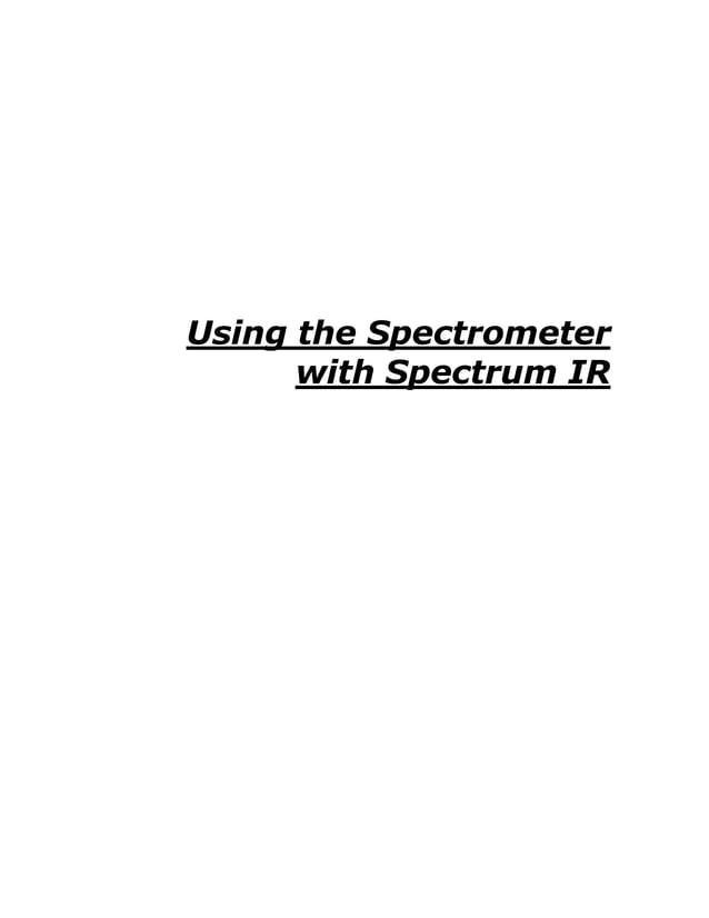 L1050110 spectrum 3 single-range user's guide en-us | PDF