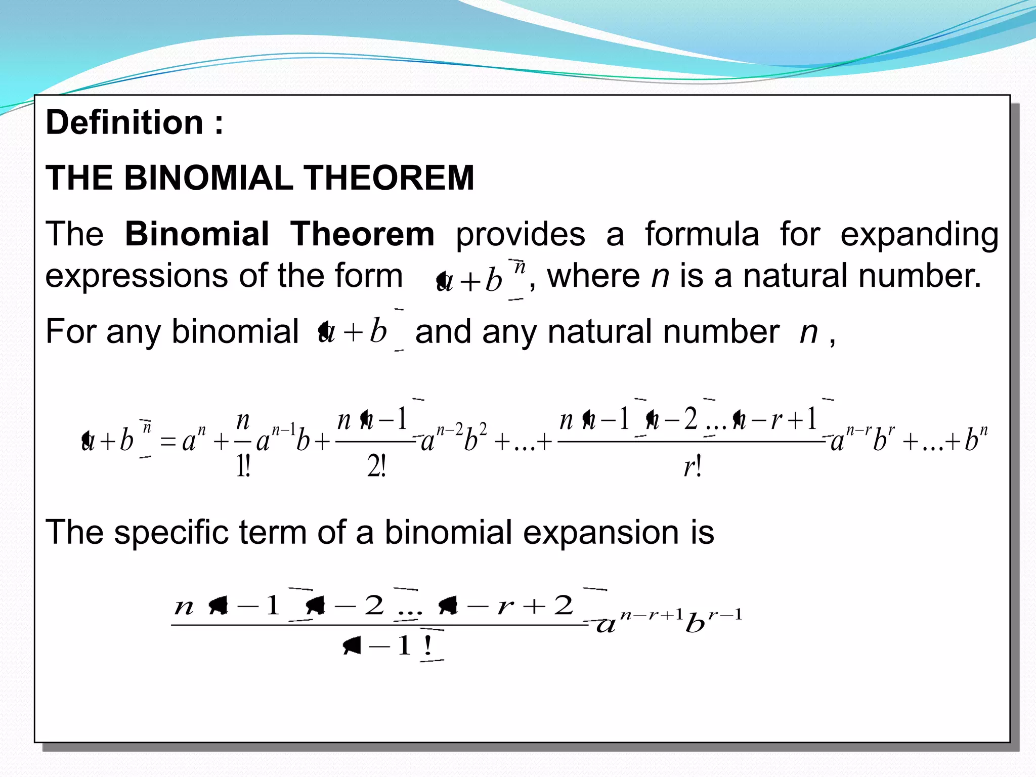 L10 binomial theorem | PPT