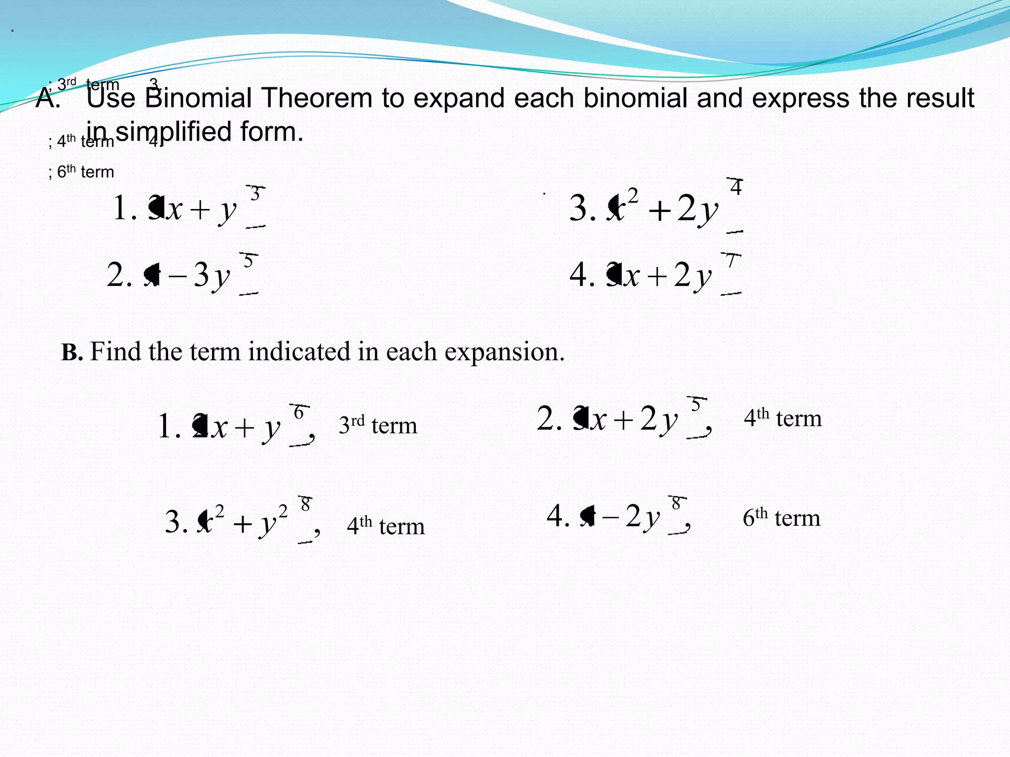 L10 binomial theorem | PPT