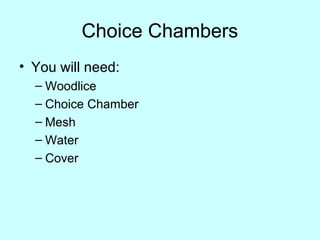 Lesson 10 choice chambers | PPT