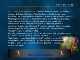 LECCION 11 DIOS COMO ARTISTA | PPTX