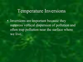 L10 Inversions in atmospheric stability, conditions | PPTX | Weather ...
