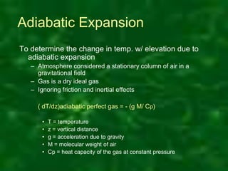 L10 Inversions in atmospheric stability, conditions | PPTX