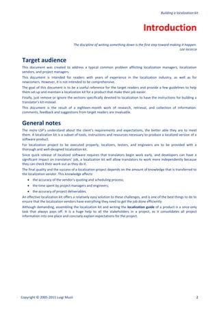 Building a Localization Kit | PDF