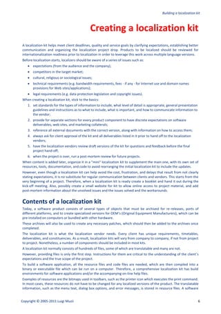 Building a Localization Kit | PDF