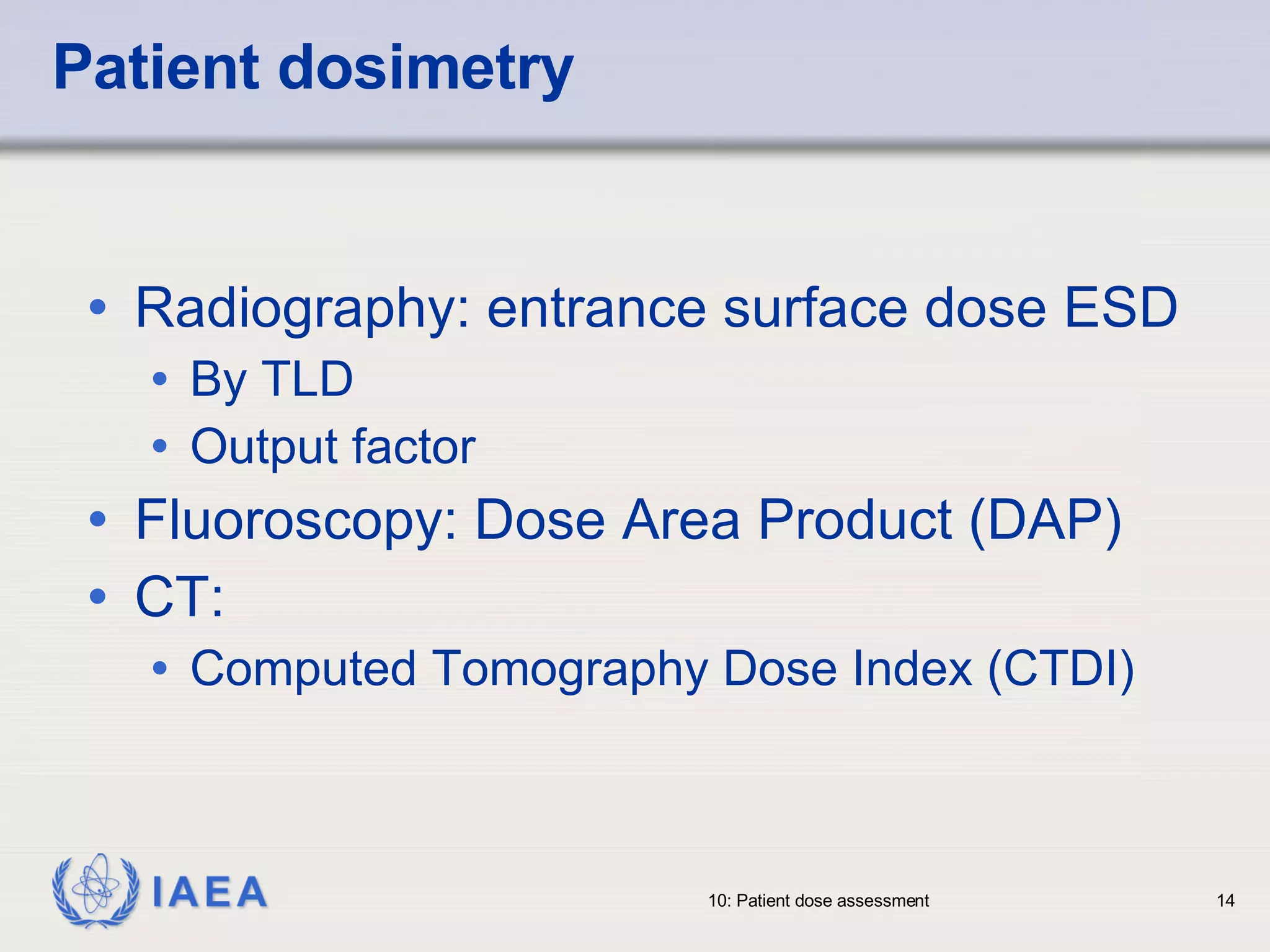 L10 Patient Dose | PPT
