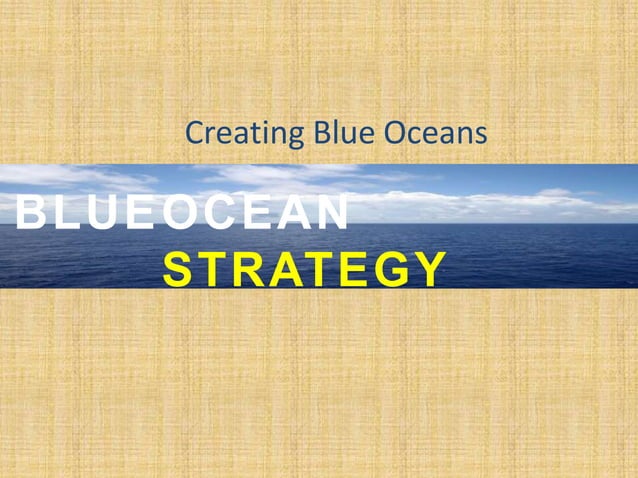 L 10 red, blue and purple ocean strategies | PPTX