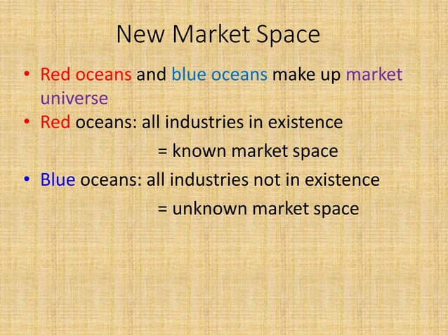 L 10 red, blue and purple ocean strategies | PPTX