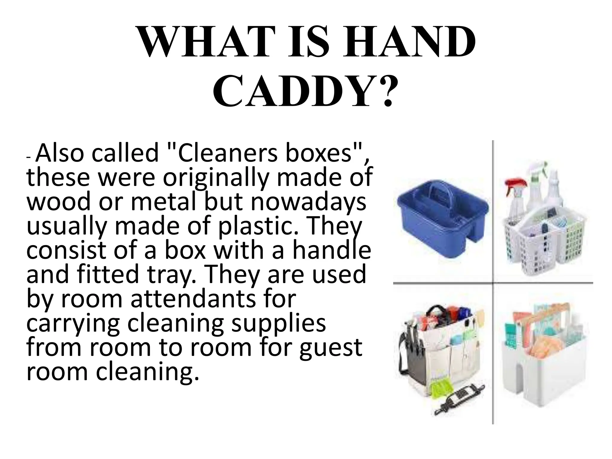 Housekeeping : setting trolley or cart .ppt