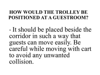 Housekeeping : setting trolley or cart .ppt
