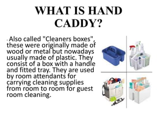 Housekeeping : setting trolley or cart .ppt