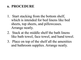 Housekeeping : setting trolley or cart .ppt