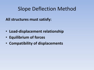 L10 slope deflection method for the analysis of indeterminate | PPTX | Physics | Science