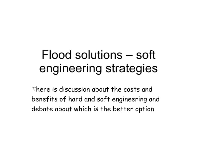 L10 Soft Engineering Strategies | PPT | Water Services | Home Utilities