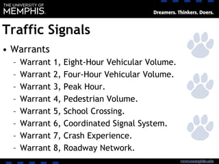 L10 Traffic Control Devices | PPT