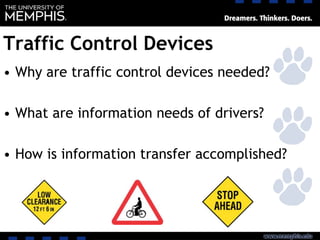 L10 Traffic Control Devices | PPT