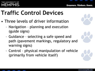L10 Traffic Control Devices | PPT