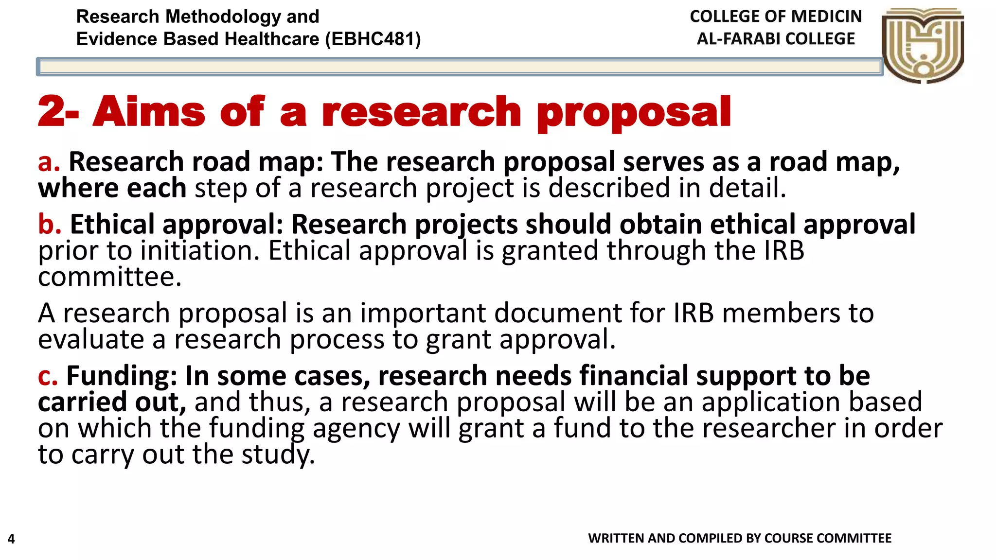 writing a proposal - Main steps and components of research proposals | PPTX