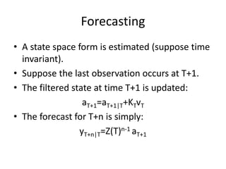 L11 - Forecasting and Smoothing using the Kalman Filter.pptx