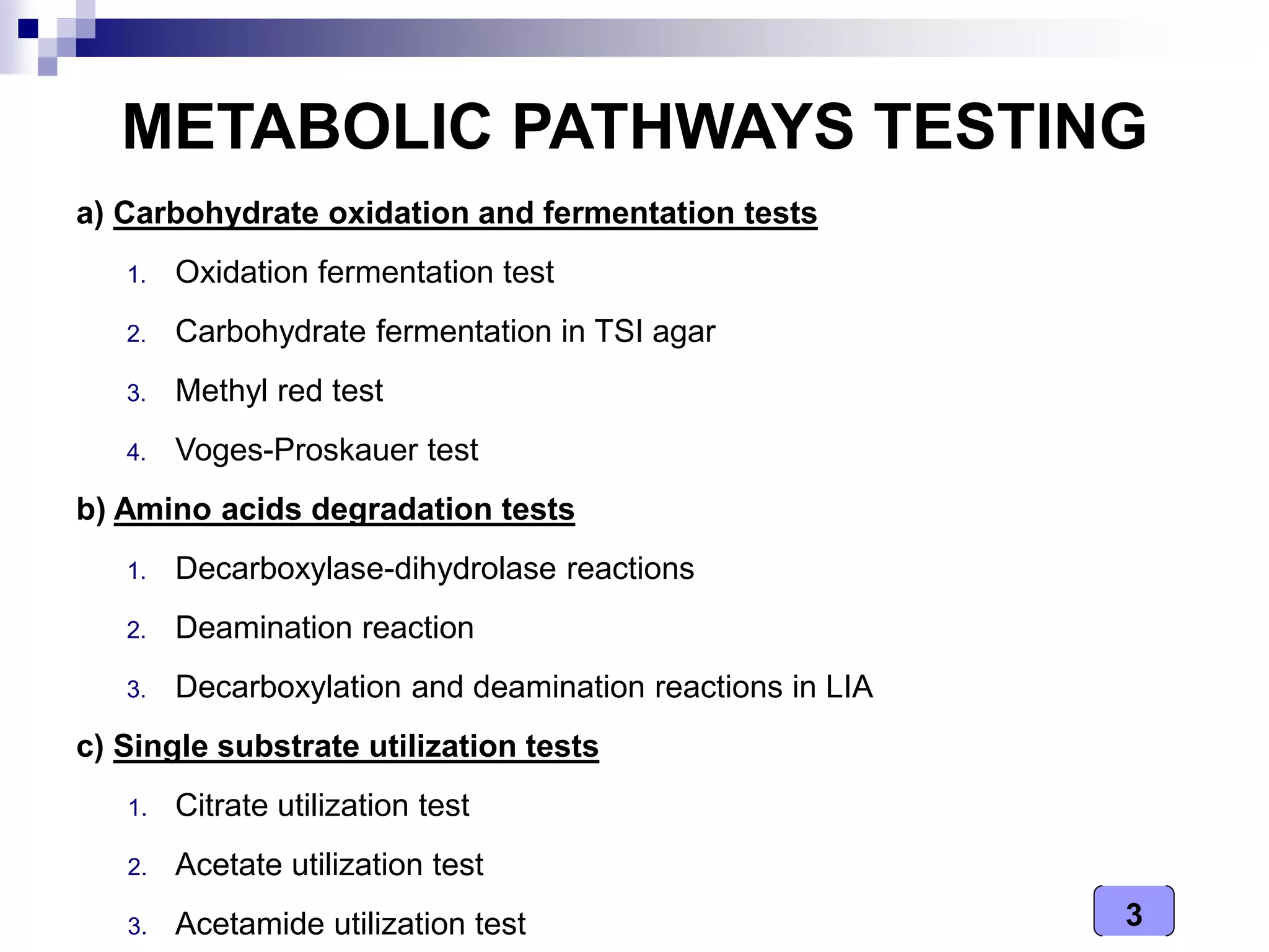 Medical Microbiology Laboratory (biochemical tests - ii) | PDF