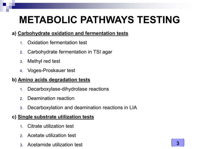 Medical Microbiology Laboratory (biochemical tests - ii) | PDF ...