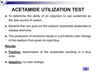 Medical Microbiology Laboratory (biochemical tests - ii) | PPT