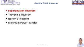 Superposition Theorem USEFUL FOR SOLVING LINEAR BILATERAL CIRCUITS | PPTX