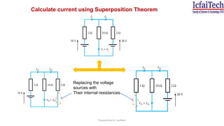 Superposition Theorem USEFUL FOR SOLVING LINEAR BILATERAL CIRCUITS | PPTX