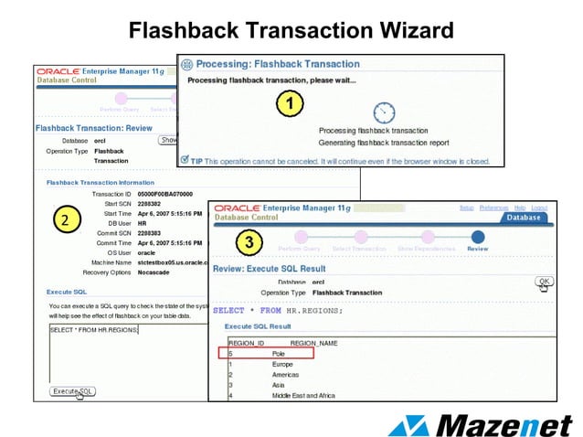 Oracle-L11 using Oracle flashback technology-Mazenet solution | PPT