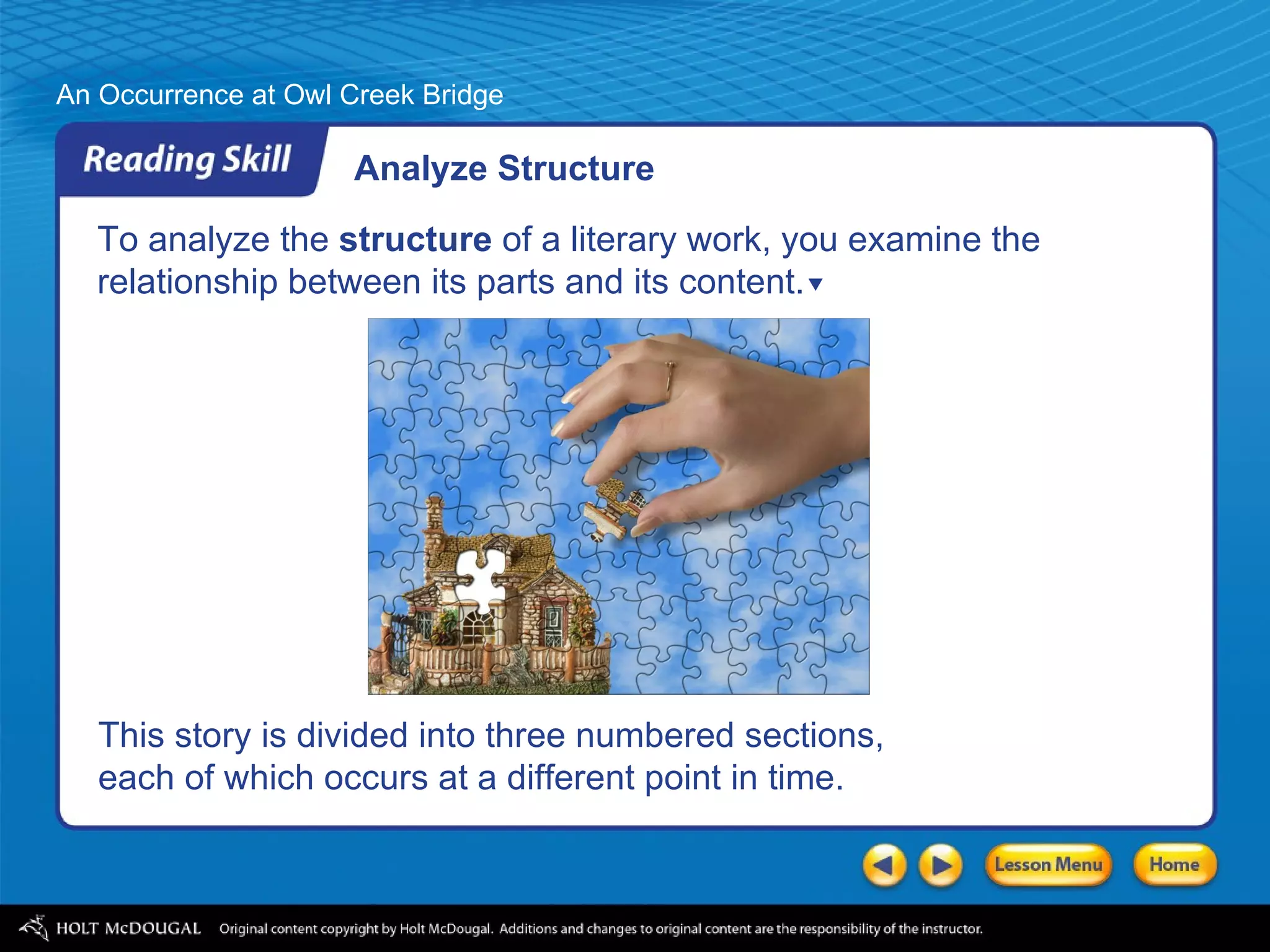 An Occurrence at Owl Creek Bridge | PPT