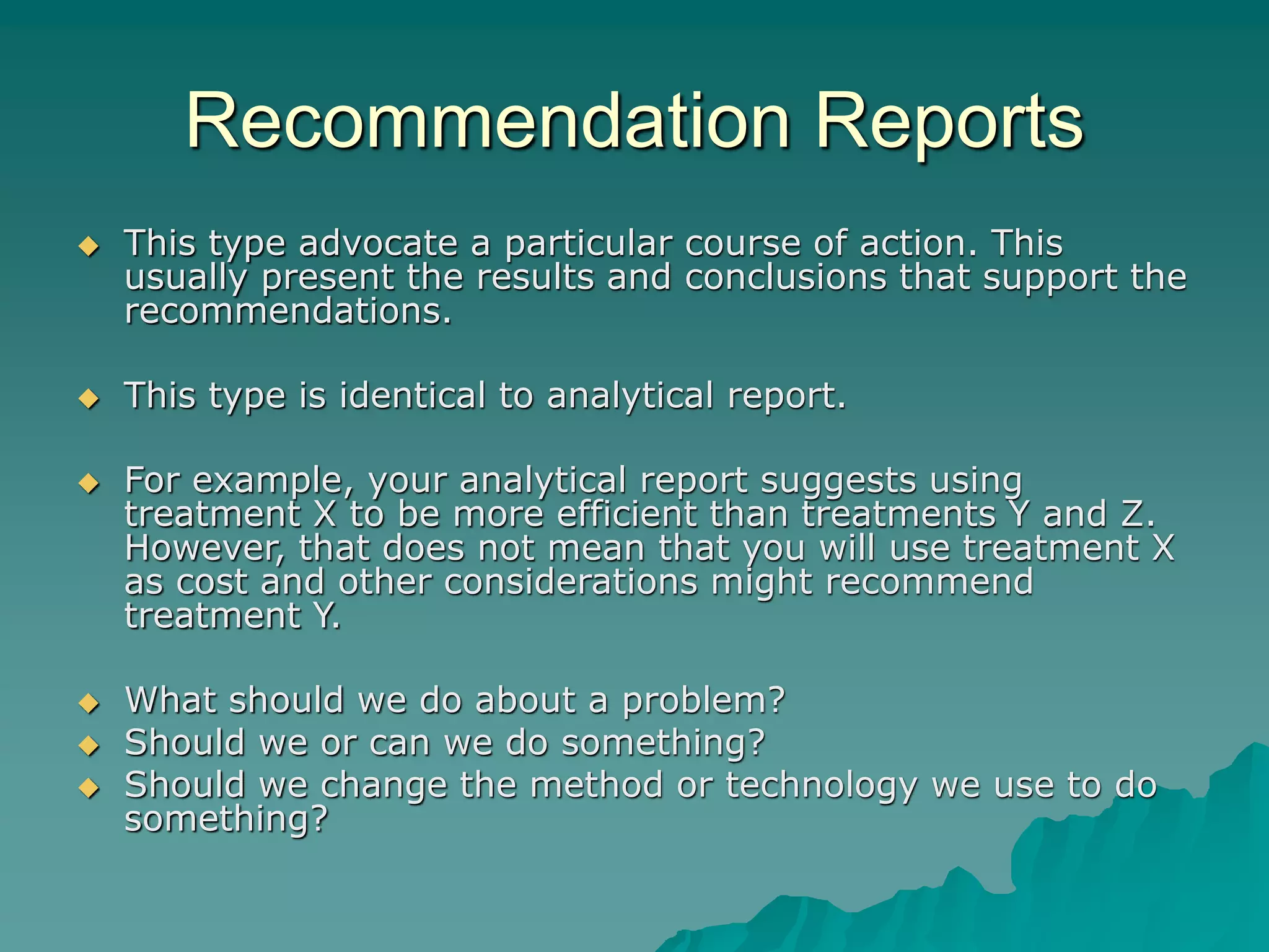 Types of Formal Reports | PPT