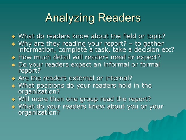 Types of Formal Reports | PPT