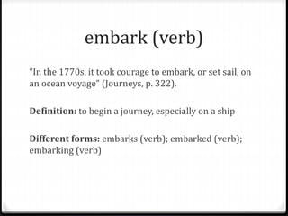 L11 5th grade-journeys vocab | PPTX