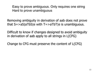 L11 context-free grammers 2.pptx parse tree | PPTX
