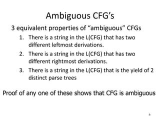 L11 context-free grammers 2.pptx parse tree | PPTX
