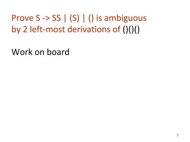 L11 context-free grammers 2.pptx parse tree | PPT